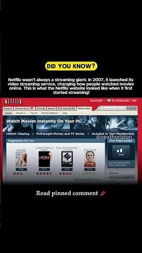 This is How Netflix’s Website Looked Like in 2007! #Netflix #StreamingRevolution #Innovation