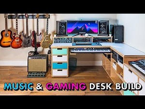 Building the ULTIMATE Music Studio & Gaming Desk Setup // Woodworking