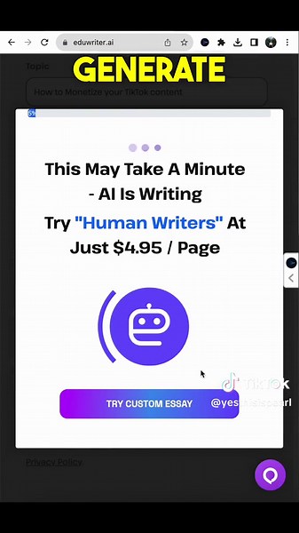 AI Tool for your academic writing needs! ✍️🧑‍💻 #eduwriter #ai #aitoolsforstudents #aiwebsite #aitoolsyouneed #aiforwriting #chatgpt