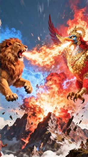 When Narasimha Became Gandabherunda | Shiva vs Vishnu | Hindu Mythology Shorts/ #shorts