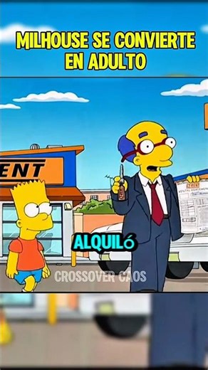 Milhouse se convierte en ADULTO #shortvideo #thesimpsons #lossimpson #simpsons