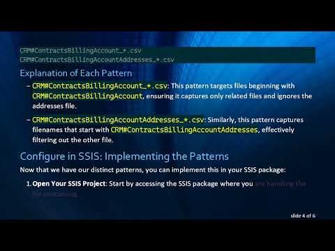 Mastering Wildcards in SSIS Filenames: How to Separate Files Using Patterns
