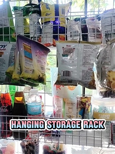 #Storagerack Look at this storage rack that can be hung in various places. It has a large storage space and is also very sturdy and durable.