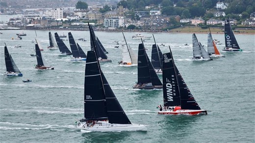 Record fleet for the 50th edition of the Rolex Fastnet Race