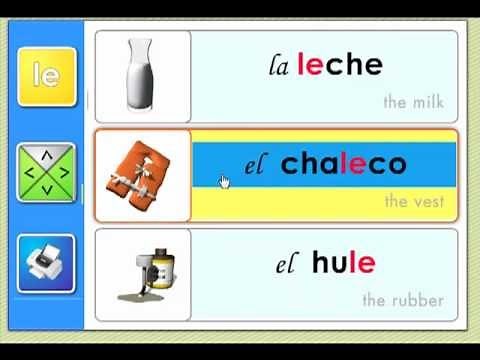 OnlineFreeSpanish - Las sílabas la-le-li-lo-lu - Syllables