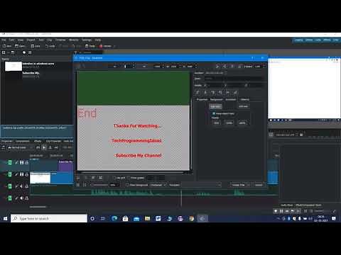 Kdenlive Scroll Text Effect in video | Video editing tutorial