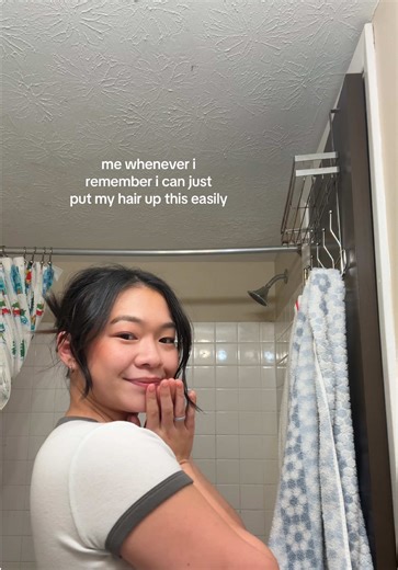 super easy so go get you a hair stick🫶🏼 got mine at the asian market pretty sure they’re on Amazon #hairstyles #hairtutorial #hairstick #asianhair #fyp