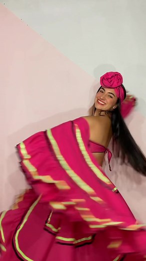 Traditional Colombian Cumbia Dance at Barranquilla Carnival