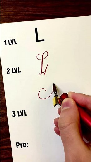 Letter L 4 Styles #calligraphy #handwriting #lettering