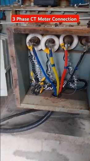 3 phase ct metre connection || 3 phase ct connection #3phase