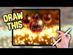 CHRISTMAS BAUBLES PAINTING TUTORIAL made easy in Procreate