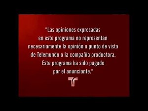 Telemundo Programa Pagado 2012
