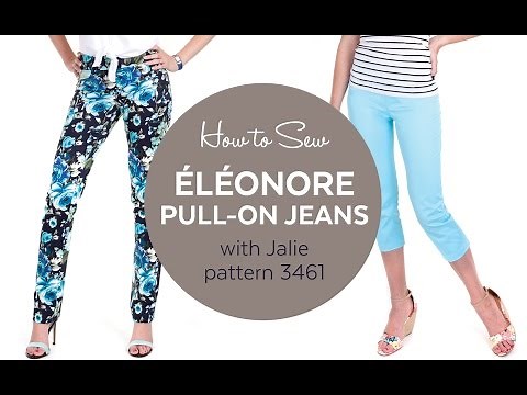 How to Sew the Éléonore Jeans (Jalie pattern 3461)