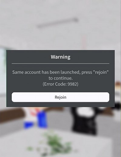 getting error code 9982 on roblox #shorts #ihavekidsinmybasement #ieatchildren