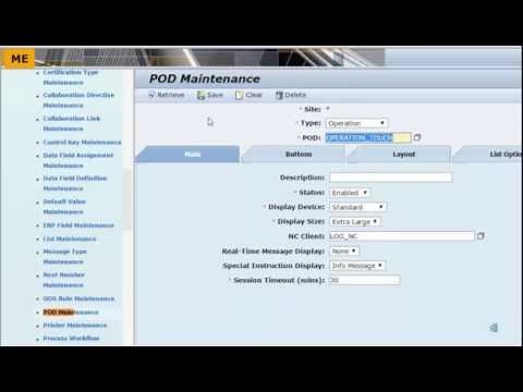 POD im SAP ME anlegen - how to