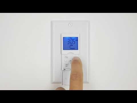 BN-LINK BND-60 SU101D 7 days programmable in wall timer switch with blue backlight