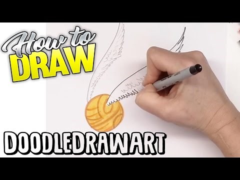 Drawing: How to Draw the Golden Snitch Step by Step Harry Potter Drawing Tutorial