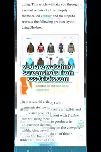 Flexbox Product Page with CSS magic!