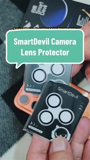 Protect your Camera Lens using SmartDevil Camera Lens Protector 📷 it's not the typical lens protector na parang cap/sumbrero kasi tempered glass sya na ilalagay nyo on top of the camera lens kaya hindi papang€t yung quality ng photos and videos nyo 💯 easy to install kasi may kasama na syang outline/guide kaya mabilis lang din ilagay 🥰 2 sets na yan in case kailanganin nyo ulit in the future oh diba sulit na phone accessories talaga 🤭#CerealCerdik