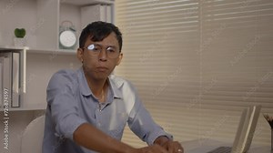 Stressed Businessman, Depressed man Dealing with Financial Setback, Stress and Money Problems, Throw documents, Anxiety and Worry Concept.