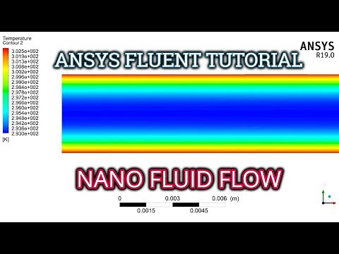 ANSYS Fluent Tutorial | Nanofluid Flow and Heat Transfer Modeling | Single Phase Model
