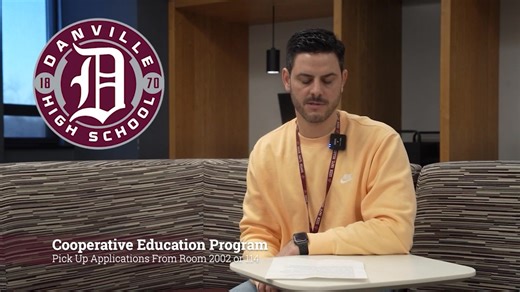 The Danville High School Work Based Learning(WBL) Program is growing -- and so is our vision for student opportunity. We are inviting local businesses to partner with us to provide meaningful, real-world learning experiences in a variety of fields beyond healthcare and engineering. Together, we can prepare students for success while strengthening our local workforce. If you are a business leader interested in investing in Danville's future, please contact Mr. Blake Wadsworth to learn how you can