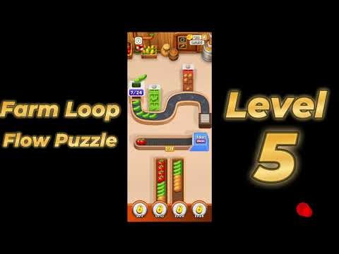 🎮 Farm Loop Level 5 | Flow Puzzle walkthrough | Solutionguruji