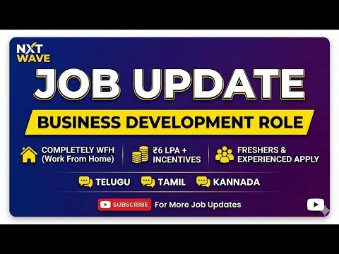 NXT Wave WORK FROM HOME | FRESHRES , EXPERIANCE CAN APPLY | HIRING NOW