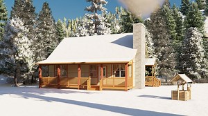 26' X 36' - 2 Bedroom W/loft Cabin Plan - Architectural Plans -includes Cabin Plans Blueprints - Etsy