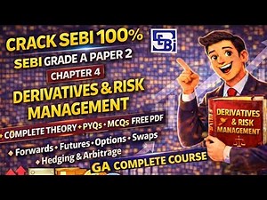 SEBI Grade A Paper 2 Derivatives & Risk Management Chapter 4 COMPLETE COURSE PYQs MCQs PDF Questions