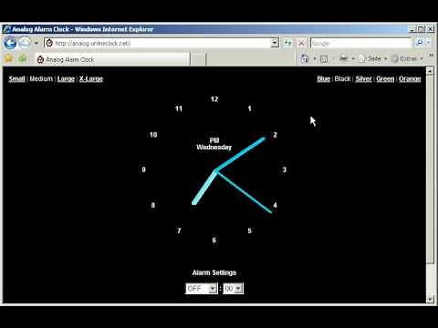 Analog Alarm Clock - Analog.OnlineClock.net