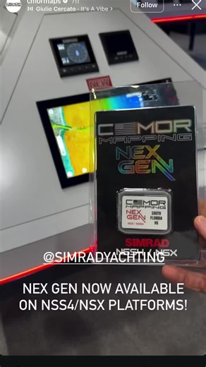 Daniel Bianchi on Instagram: "While other mapping companies slack on working with new models. CMOR Mapping is on the ball and getting ready to release West FL satellite & bathymetry mapping for the NEW SIMRAD NSS4/NSX units. No reason not to upgrade to Simrad Yachting NSS4 and NSX units now with a proven Map company that still values customer satisfaction, opinions and quality product with lifetime support. #marineelectronics #boat #boating #boatlife #customboat #boatelectronics #marineaudio #cr