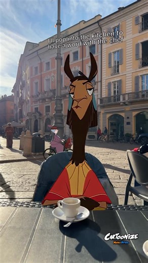 Cartoonize - Marina & Vittorio on Instagram: "Once Upon a Coffee ☕️ #disney #cartoonize"