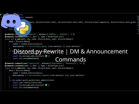 Discord.py Rewrite | Announce/DM Command (Updated)