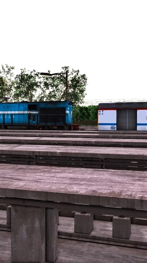 Alco Wdm3d Coupling LHB RED Train | BUMPY RAILROAD | Train Simulator | Train Games | Train Video