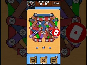 Nuts X Bolts and Screw Puzzle Level 302 to Level 303