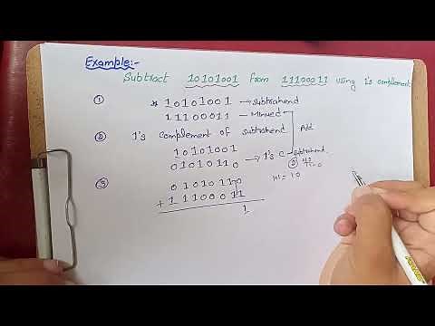 Binary Subtraction Using 1's Complement | Class 10 Computer Chapter 1 | FBISE Lecture 1.2.5 Part II