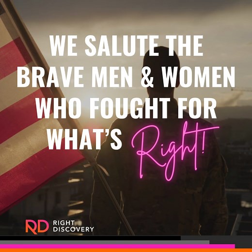 🇺🇸 Freedom isn’t discovered—it’s defended. This Veterans Day, we salute the brave men and women who stood for what’s right. 🙏 From all of us at Right Discovery, THANK YOU for your SERVICE and SACRIFICE. 🇺🇸 #VeteransDay #GratefulNation #RightDiscovery | Right Discovery