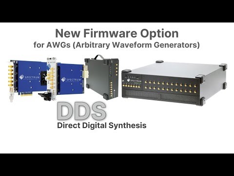 DDS Option for high-speed AWGs generates up to 20 sine waves