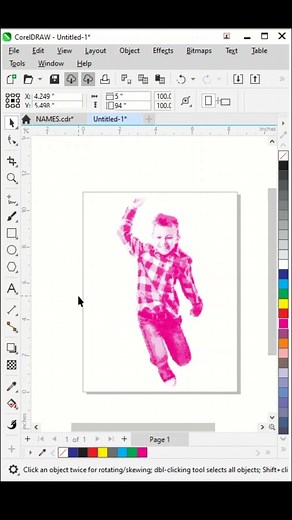 How to Convert Picture with One Click to Halftone CorelDRAW/ convert to vector halftone #convert