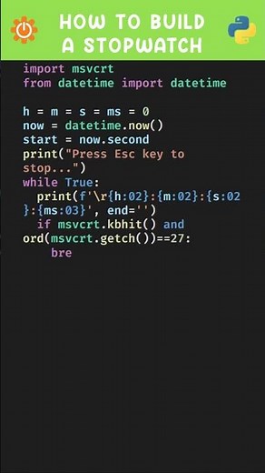 Build Stopwatch using Python