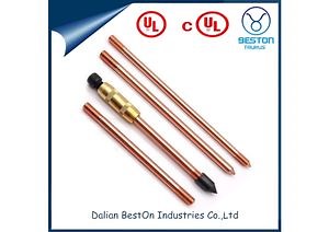 [Hot Item] Earthing Rod Lightning Protection Copper Ground Rod 5/8 Inch