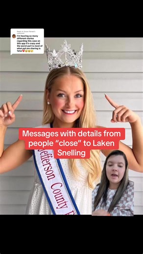 🚨Laken Snelling Update🚨Information comes from Abby Blabby- True Crime & News “She then {allegedly} told police that she wrapped him in a towel and delivered the placenta about 20 minutes later. She then fell asleep beside him. When she woke, she {allegedly} cleaned everything up, put the baby in the trash bag, and hid the bag in the closet. This same person also told me that Laken said she knew she was pregnant but that she didn’t want anyone, even her parents, to know and that she was plannin