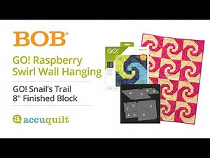 AccuQuilt GO! Snail's Trail Die - Raspberry Swirl Free Pattern