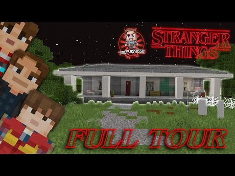 A Fully Detailed Tour of My Byers House from Stranger Things in Minecraft!!