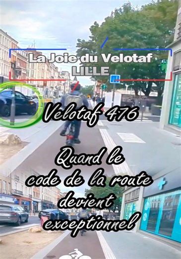 Velotaf 476 Quand le code de la route devient exceptionnel Rouler en vélo et voir une voiture respecter le code de la route 🚲🚦… un simple “je vous laisse passer” à l’intersection, et tout devient plus fluide. Ça devrait être normal, mais parfois ça ressemble à un miracle. Merci à ceux qui partagent la route 🙌. Nouvel épisode de Velotaf : je roule tranquillement derrière un autre cycliste sur une piste cyclable, quand une voiture qui tourne à droite à l’intersection décide de nous laisser pass
