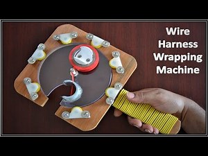 Wire harness tape wrapping machine making | Simple and handy | DIY