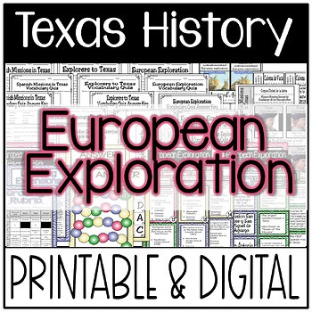 4th Grade Texas History / European Exploration / TEKS-Based