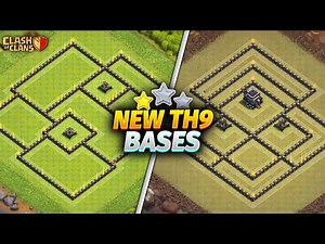 Best TH9 Bases for WAR, TROPHY and FARMING 🔥 Clash of Clans