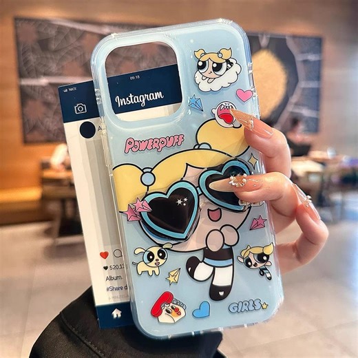 Powerpuff Girls Phone Case, Aesthetic Bubbles iPhone Cover, Cute Cartoon iPhone Case for iPhone 17 Pro Max, Gift for Her - Etsy Australia